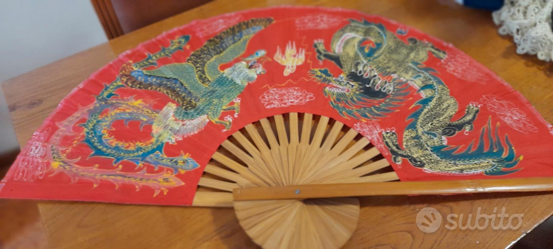 Ventaglio con Drago in Bambu', lungh - Collezionismo In vendita a Latina