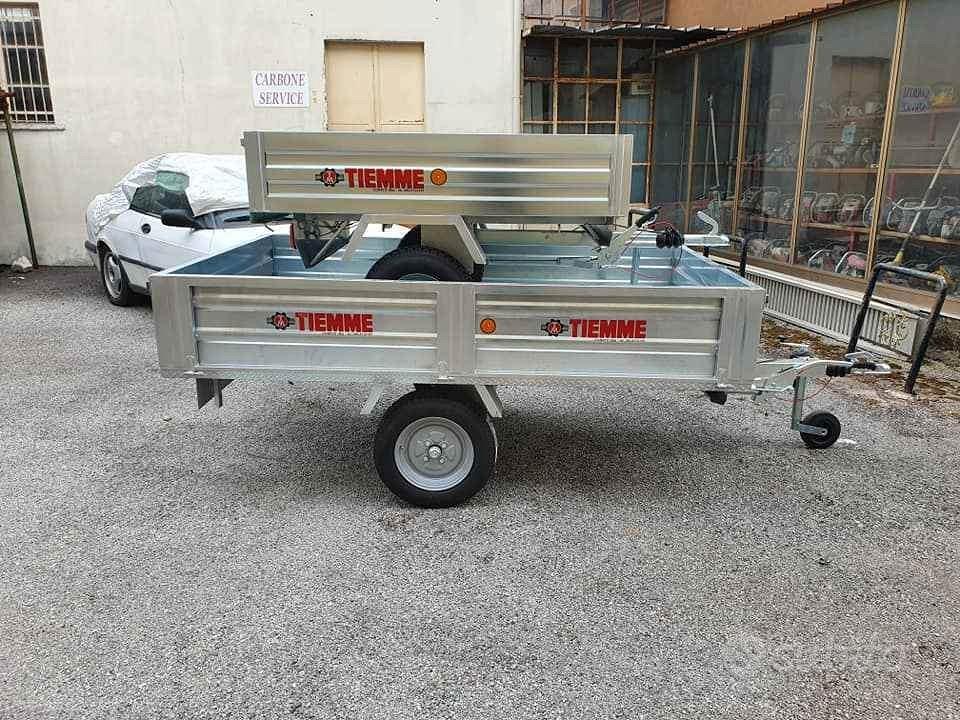 Carrello Rimorchio Tiem 750kg 240cmx 150cm CASSONE - Accessori Auto In ...