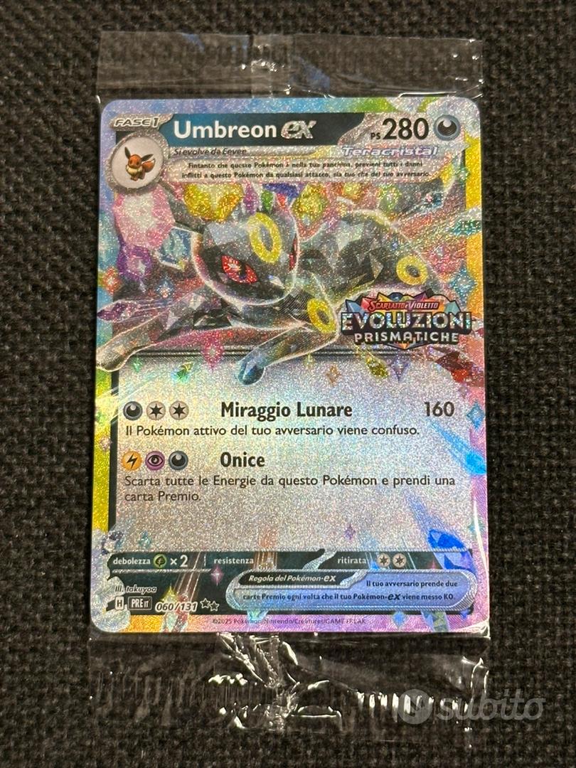 Umbreon stamped evoluzioni prisma carta pokemon - Collezionismo In ...