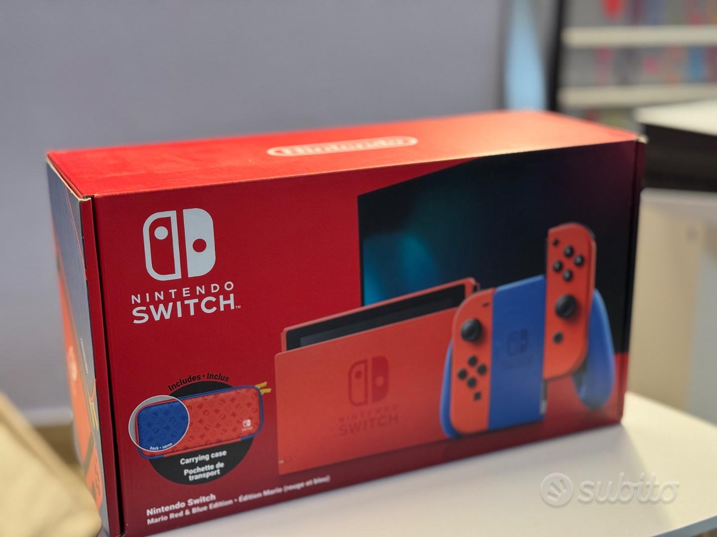 Nintendo Switch Mario Red And Blue Edition Console E Videogiochi In