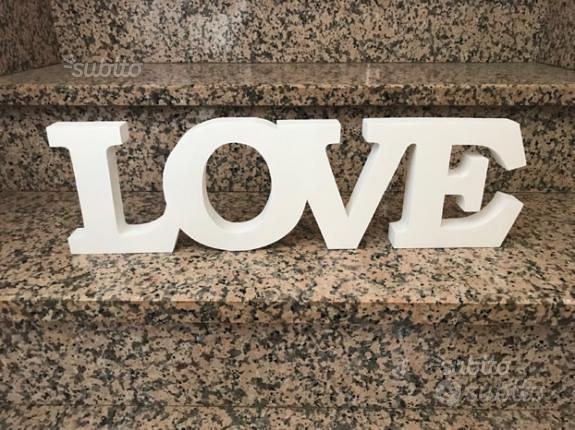 Scritte in legno matrimonio - Arredamento e Casalinghi In vendita a Roma