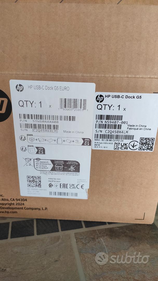 USB Docking Station G5 HP - Informatica In vendita a Catania