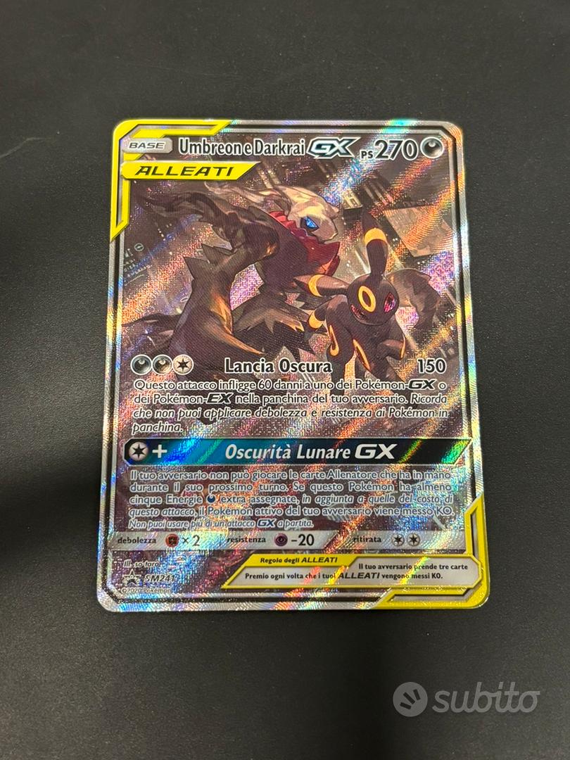 Umbreon e Darkrai GX Alleati SM241 ita Exc - Collezionismo In vendita a ...
