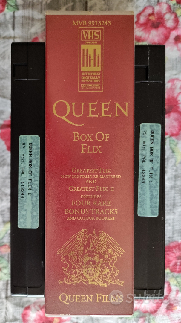 2 vhs queen films box of flix 1991 - Collezionismo In vendita a Alessandria