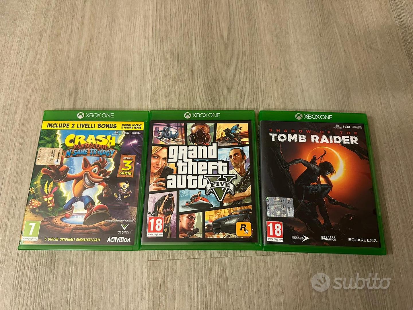 Giochi Xbox OneX, GTA 5,Crash Bandicoot,TombRaider - Console e ...