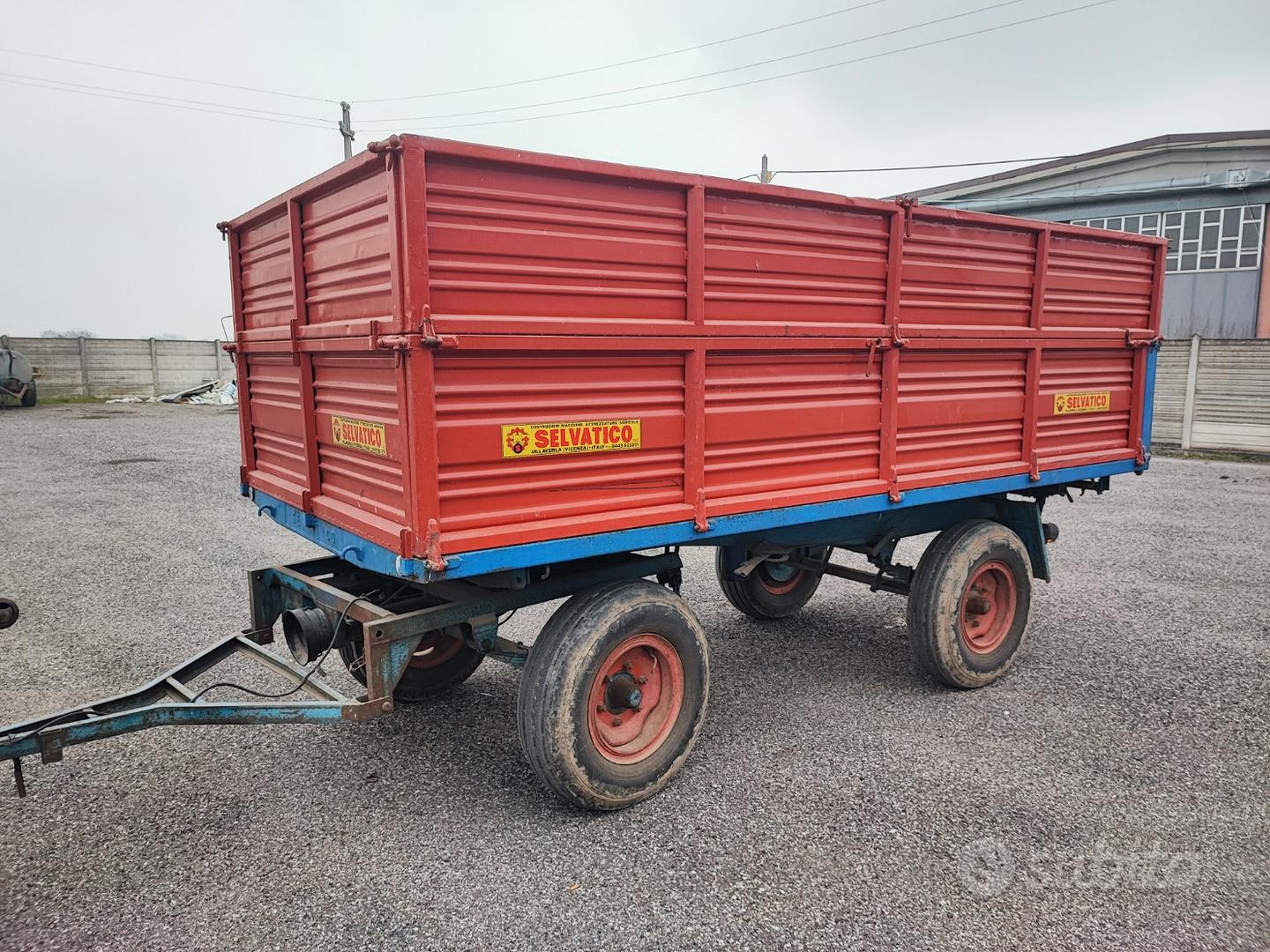 Subito - BA.GI.SRL - Rimorchio Selvatico 2 assi ribaltabile con ralla ...