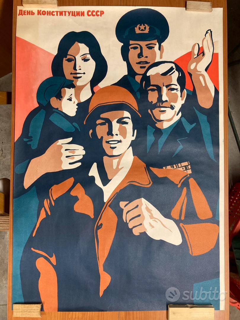 Poster cccp propaganda sovietica - Collezionismo In vendita a Gorizia