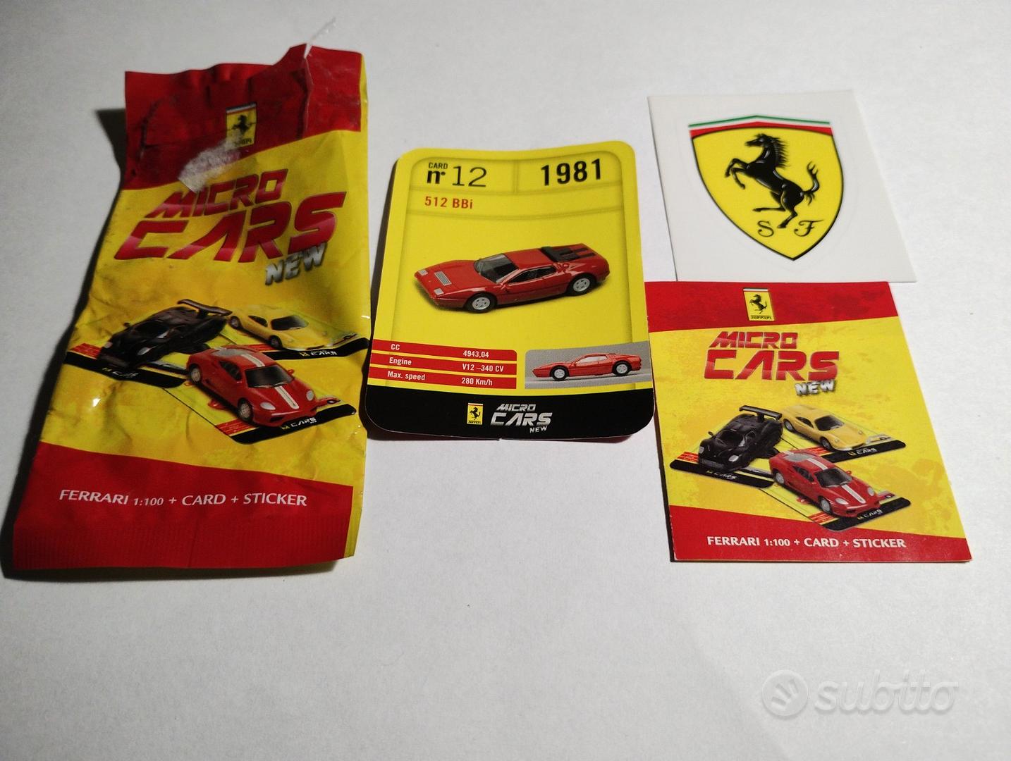 Card Ferrari 512BBi Micro Cars New Kyosho 1/100 - Collezionismo In ...