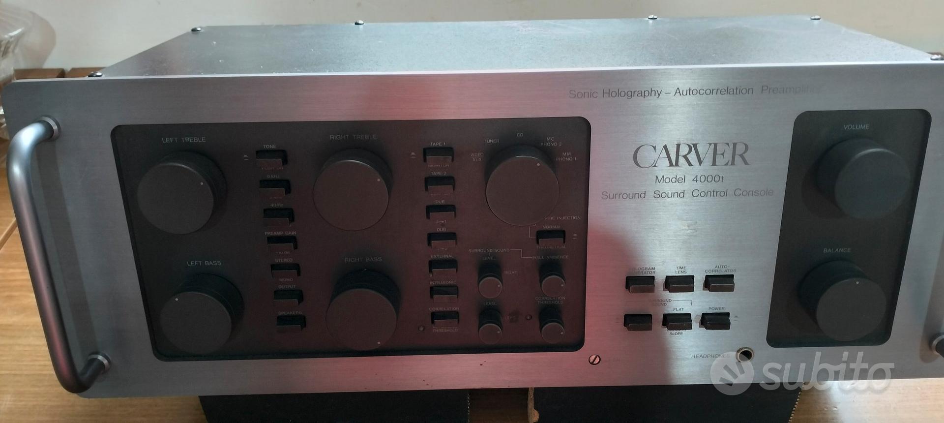 CARVER 4000t + M-1,5t Pre e Finale - Audio/Video In vendita a Palermo