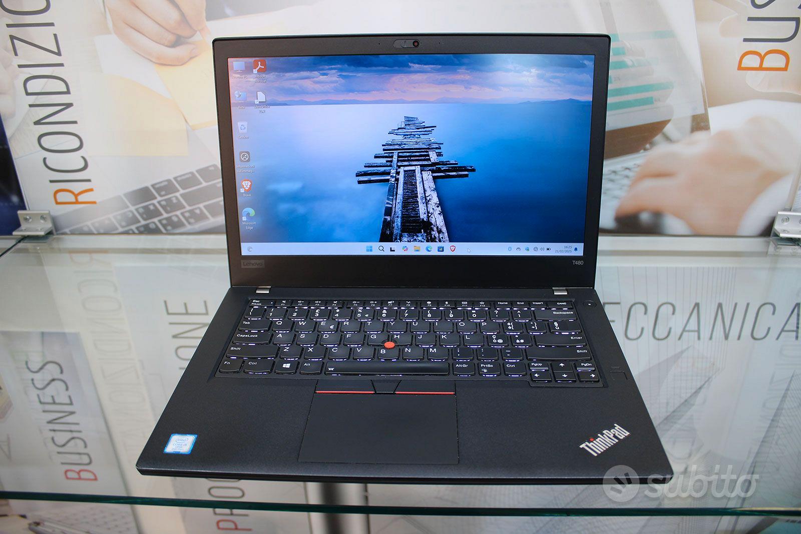 Subito - ricondizionatipro.it - Lenovo ThinkPad T480 i5 16GB SSD256G 4G Windows 11 - Informatica ...