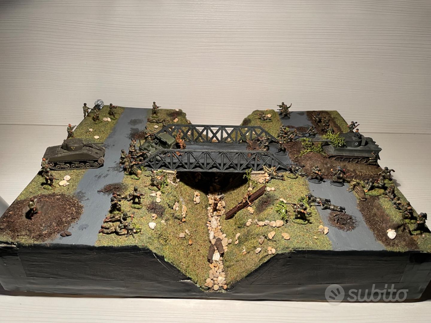 Diorama 2a guerra mondiale soldatini dipinti 1/72 - Collezionismo In ...