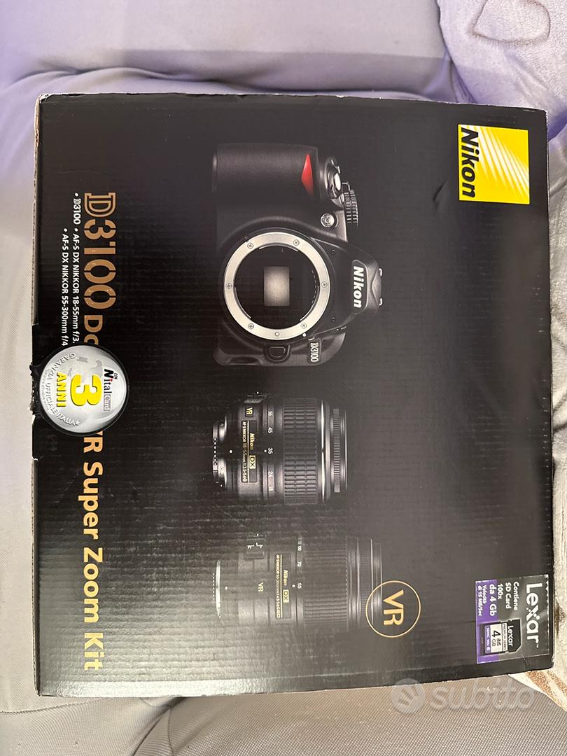 Nikon D3100 Double VR Super Zoom kit - Fotografia In vendita a Imperia