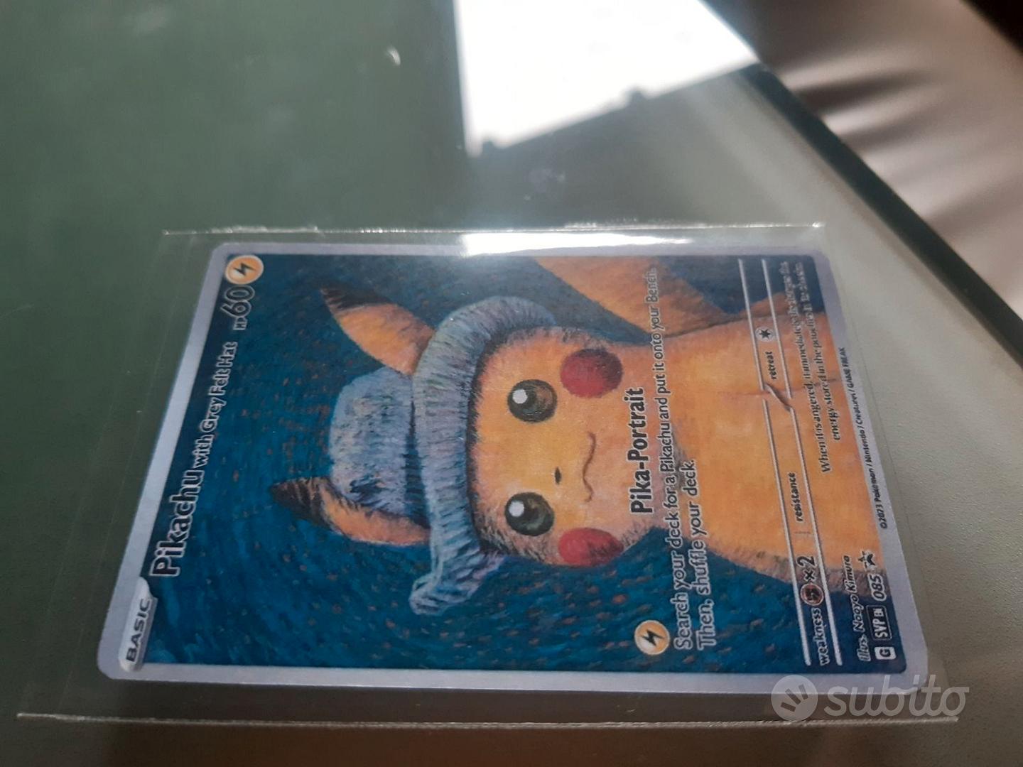 Carta pokemon pikachu van gogh - Collezionismo In vendita a Como