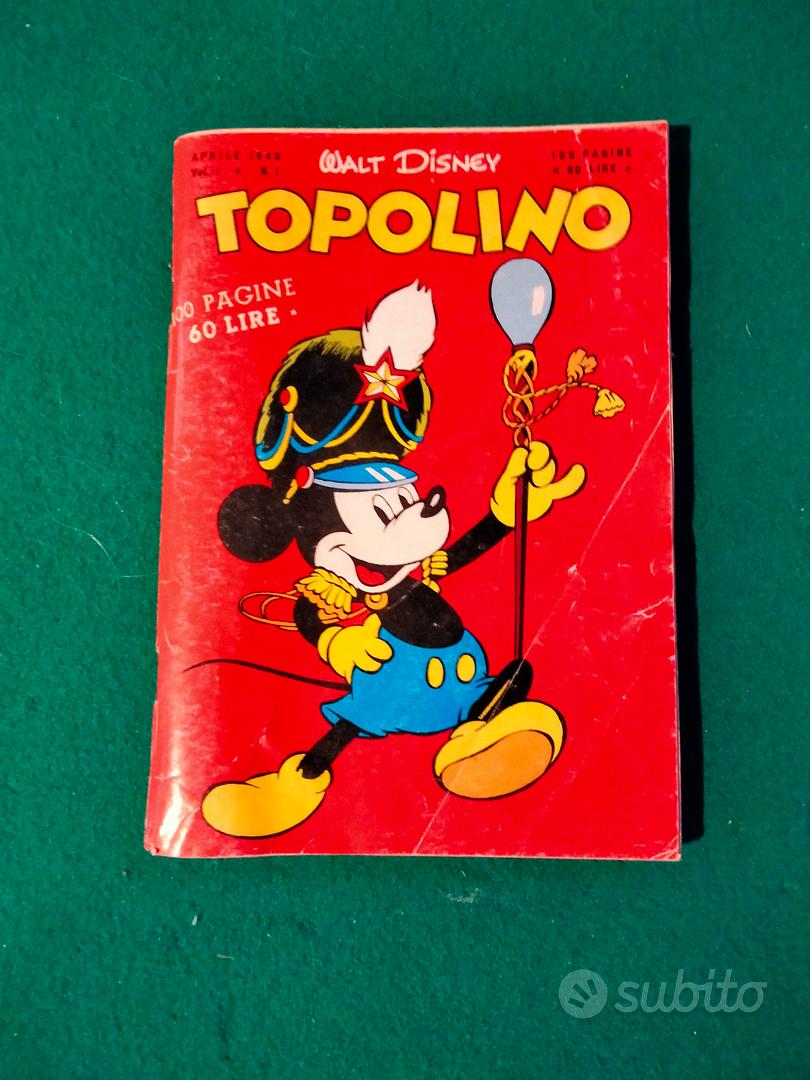 Fumetto TOPOLINO Spillato numero n. 1 RISTAMPA - Collezionismo In ...