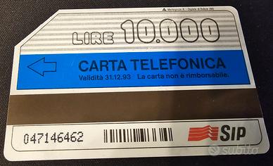 Carta Telefonica lire 10000 1993 Carta Infinita - Collezionismo In ...