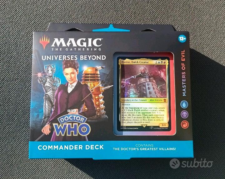 Magic Commander Deck "Masters of Evil" Doctor Who - Collezionismo In ...