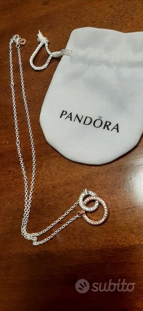 Collana Pandora con doppi cerchi - Abbigliamento e Accessori In vendita ...