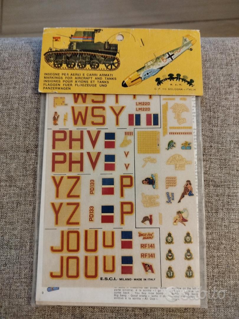 Decals Aereo Avro Lancaster (Decals vintage ESCI) - Collezionismo In ...