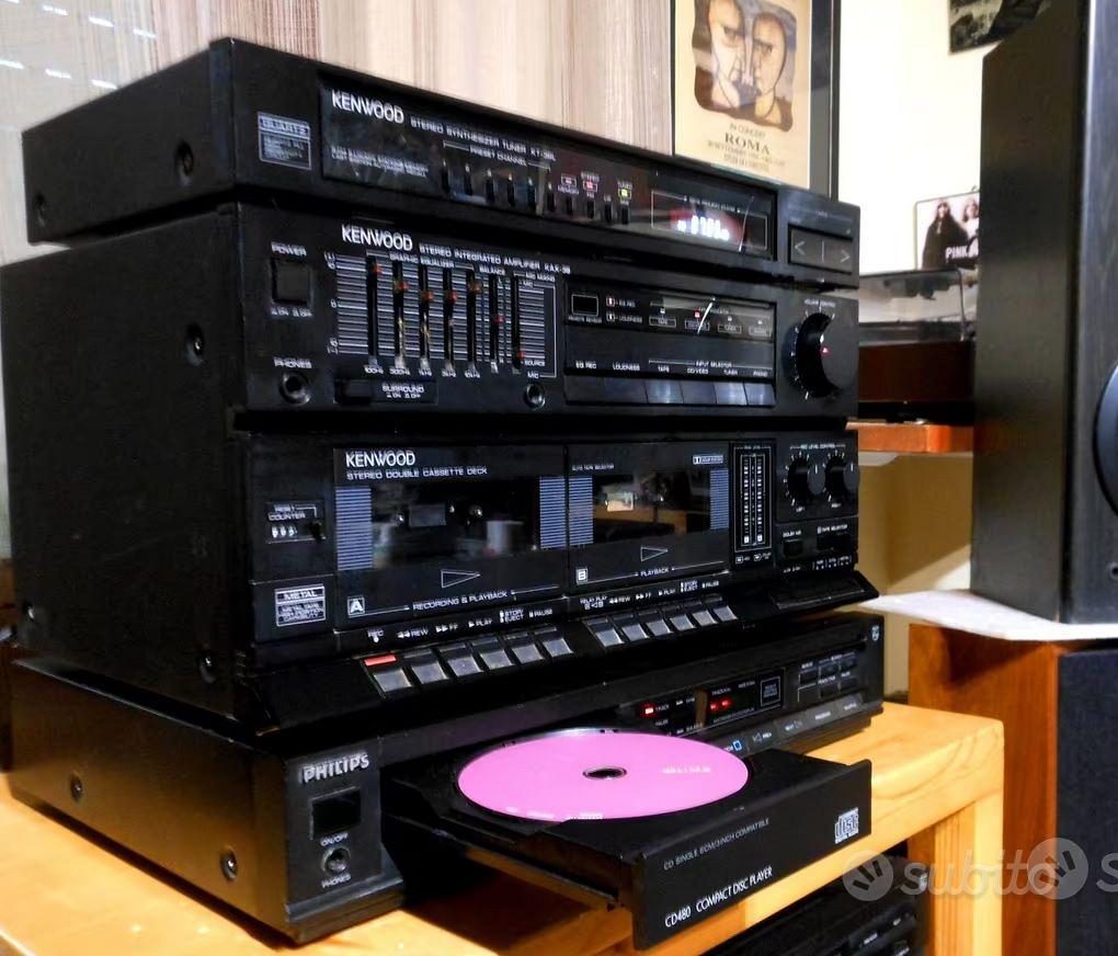 Impianto Stereo anni 80 KENWOOD (no CD) +Diffusori - Audio/Video In ...