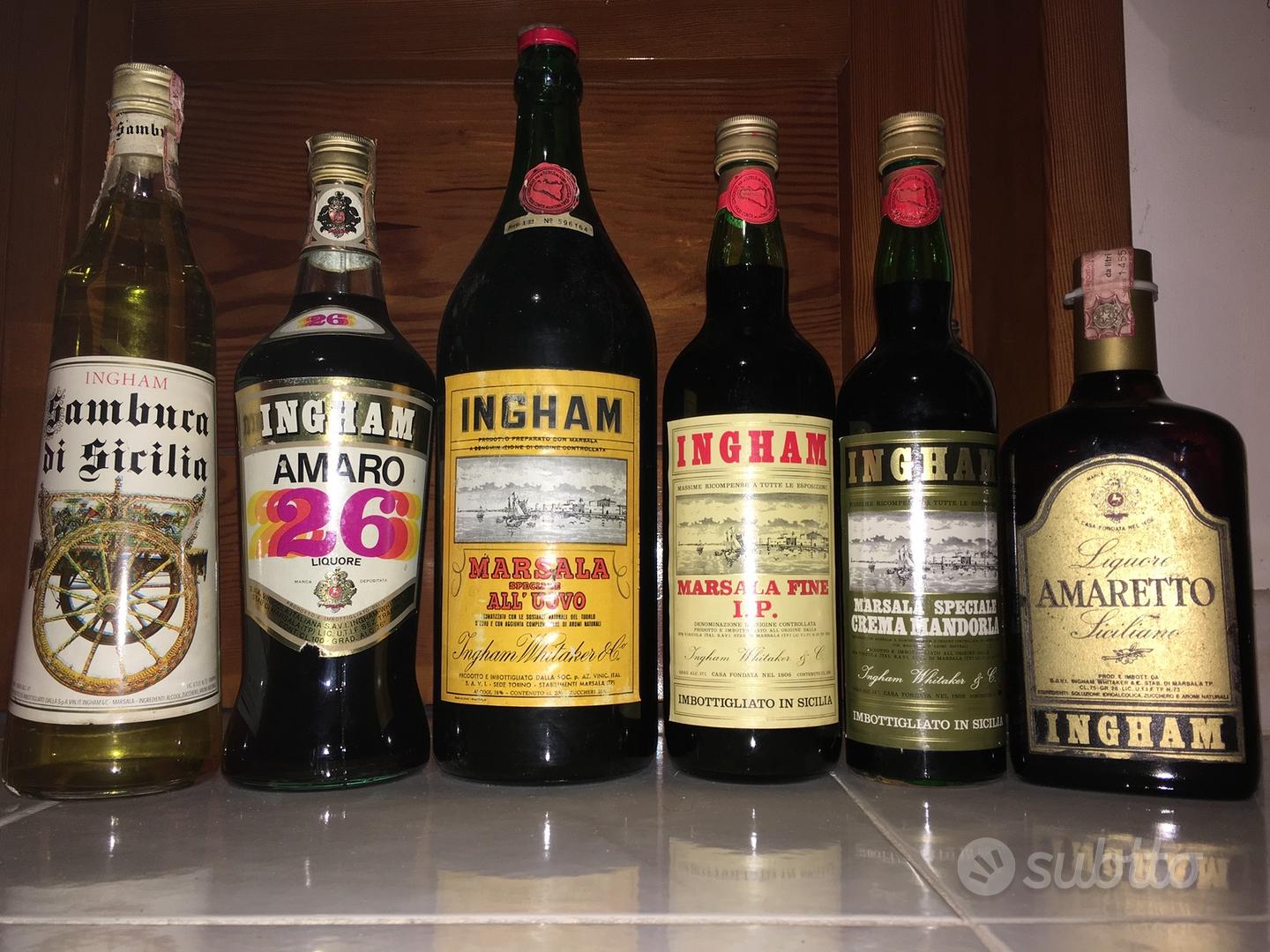 Bottiglie varie Marsala Ingham - Collezionismo In vendita a Trapani