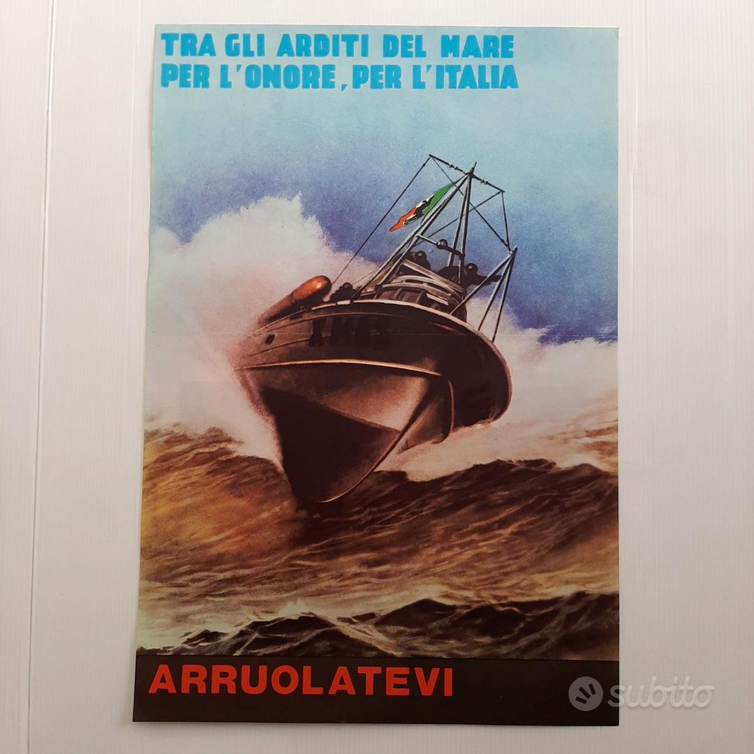 Manifesto poster X Mas - Tra gli arditi del mare - Collezionismo In ...