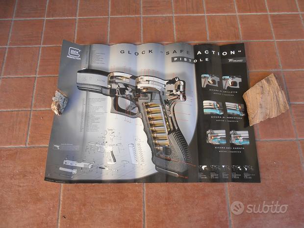 POSTER GLOCK SAFE ACTION m.17 - ESPLOSO E SPACCATO - Collezionismo In ...