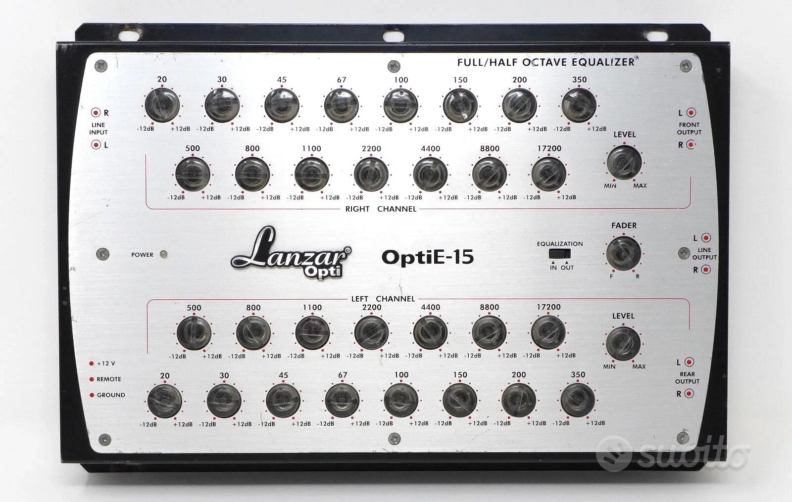 Lanzar OptiE-15 band half full octave stereo equal - Audio/Video In ...