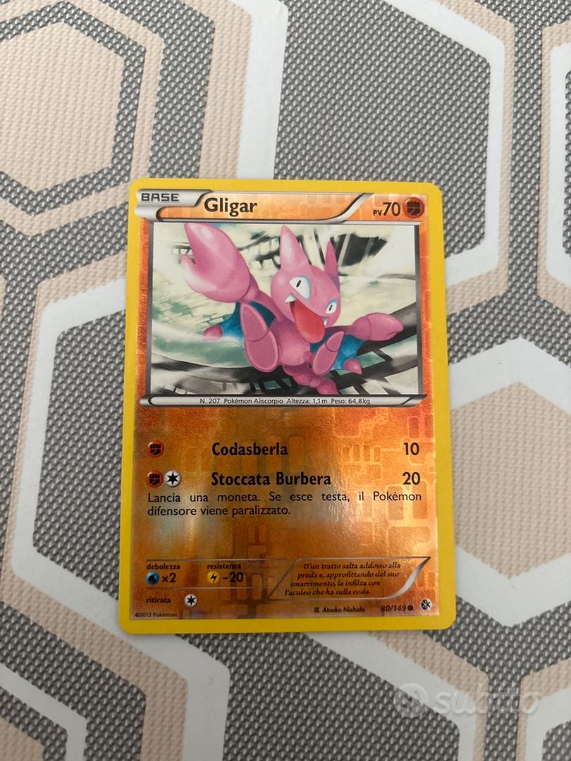 Carta gligar pokemon rara - Collezionismo In vendita a Reggio Emilia