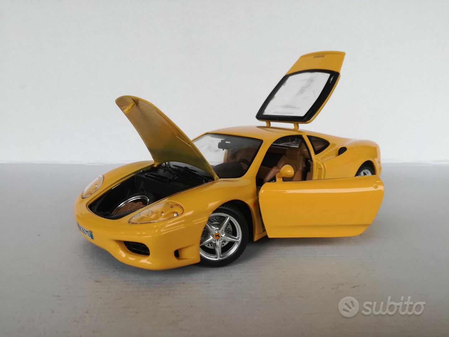 MODELLO AUTO FERRARI 360 MODENA GIALLA BURAGO - Collezionismo In ...
