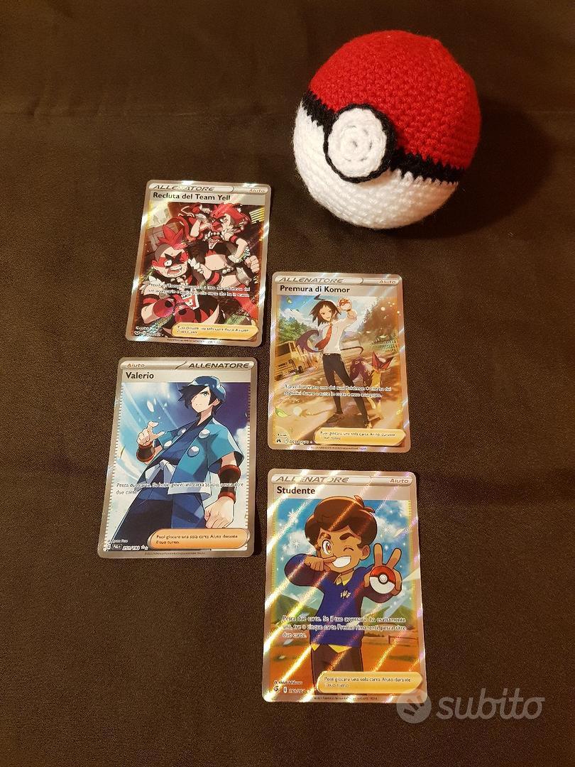 Set 4 carte allenatore Pokémon. - Collezionismo In vendita a Varese