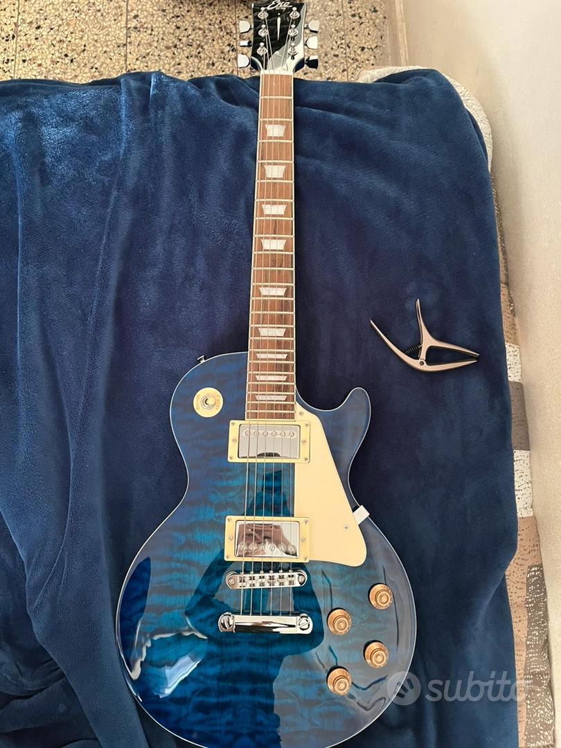 CHITARRA ELETTRICA EKO LS-300 BLUE QUILTED - Strumenti Musicali In ...