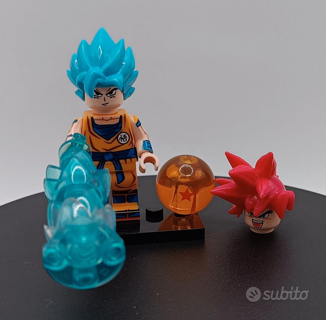 Minifigure Block Dragon Ball Goku SSJ Blue God NEW - Collezionismo In ...
