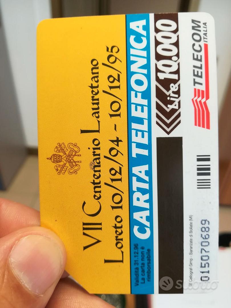 carta telefonica VII Centenario Lauretano - Collezionismo In vendita a Palermo