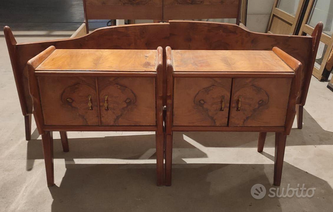 Giroletto anni 50 in radica + comodini - Arredamento e Casalinghi In vendita a Trento