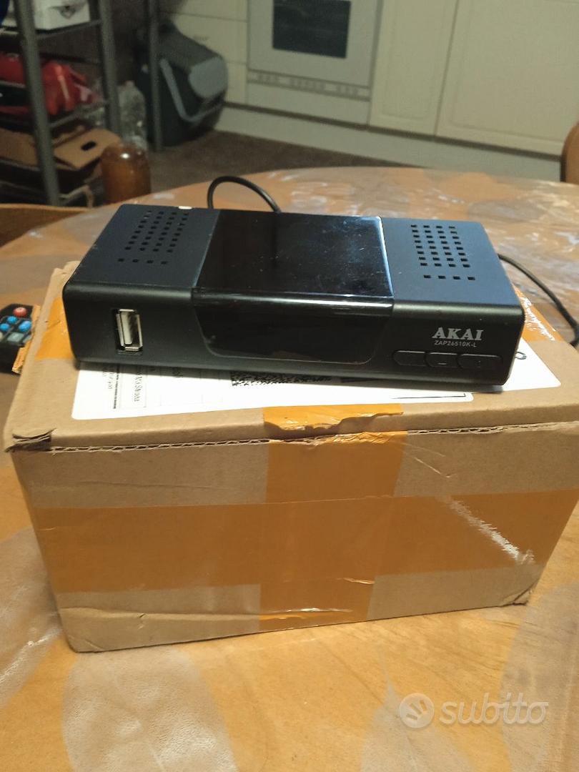 Decoder digitale terrestre T2 Akai - Audio/Video In vendita a Napoli