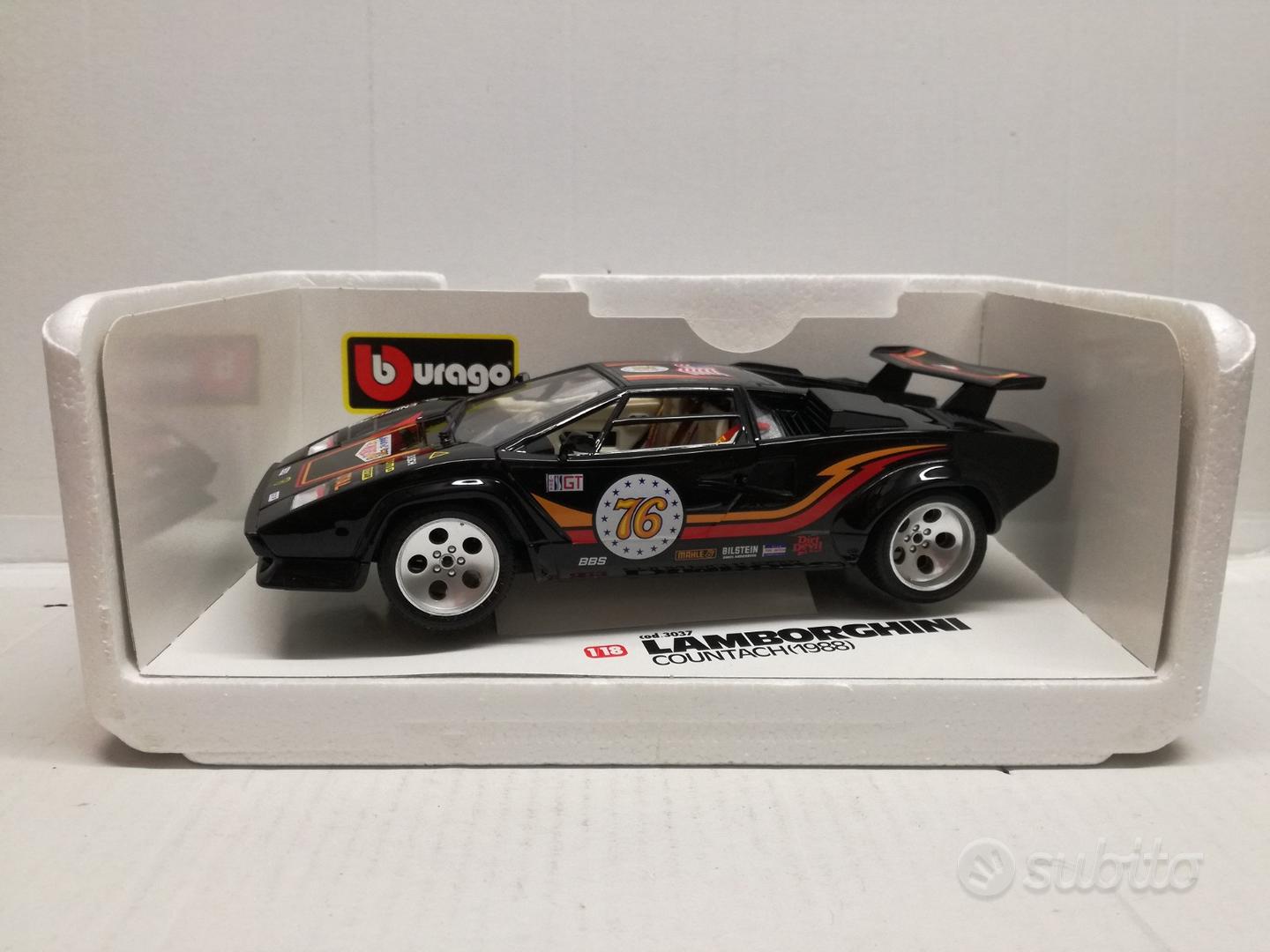 Modello lamborghini countach nera rally burago - Collezionismo In ...