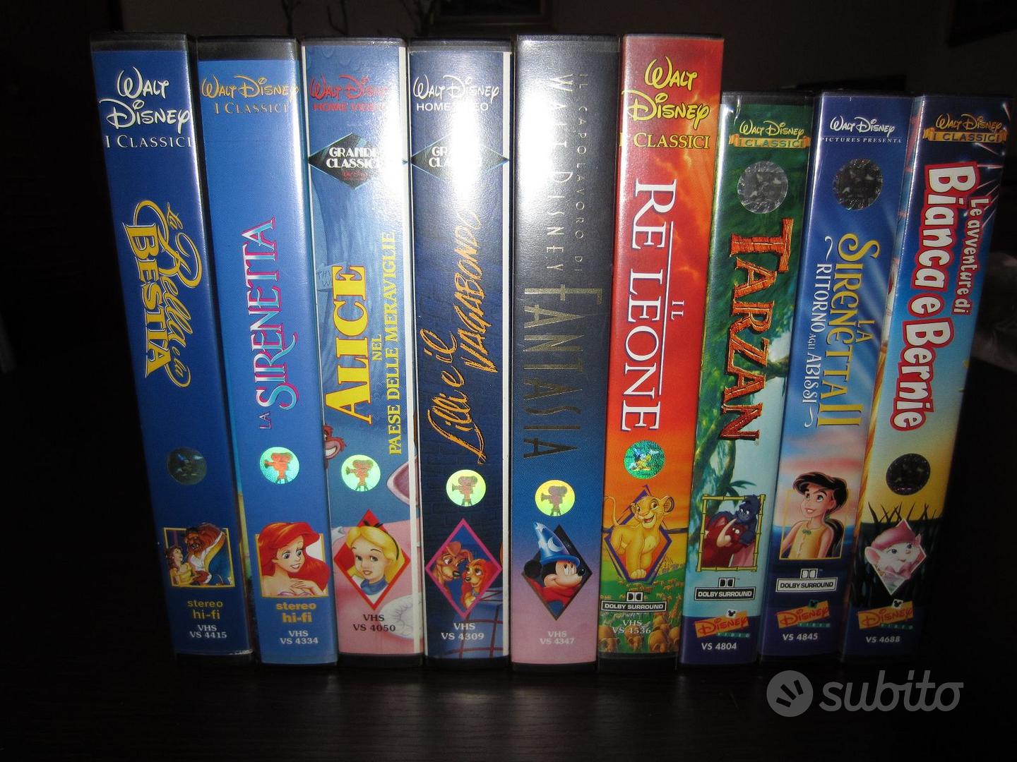 9 VHS FILM DISNEY - Musica e Film In vendita a Bari