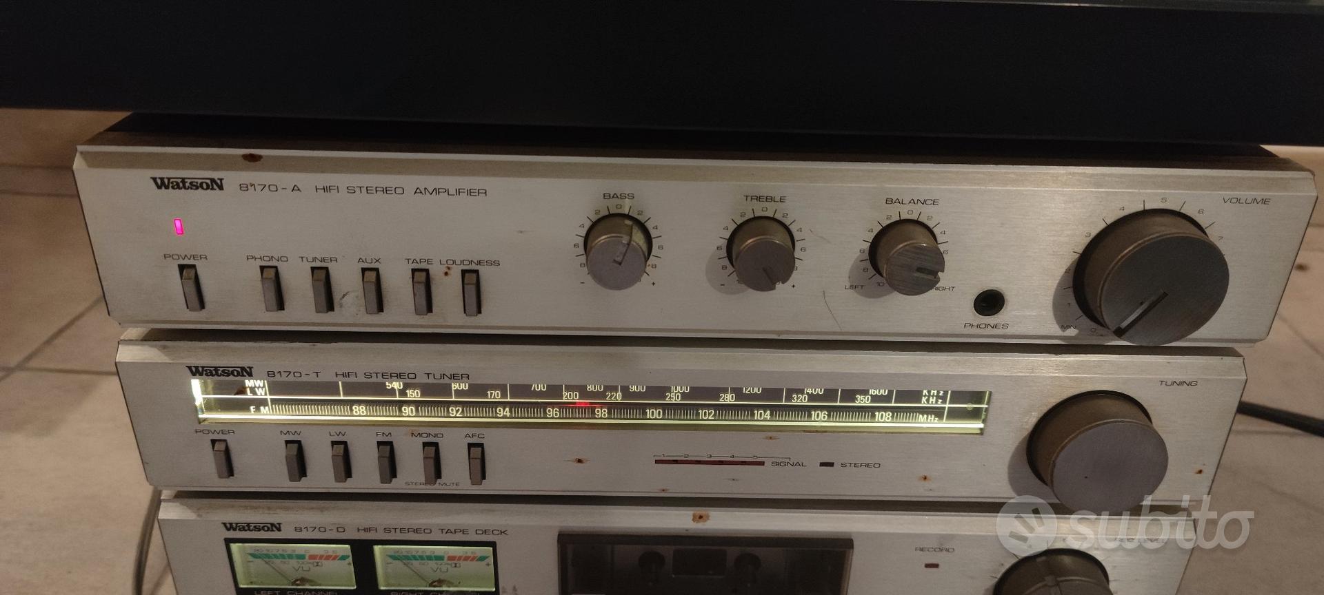 stereo WATSON anni 70 - Audio/Video In vendita a Novara