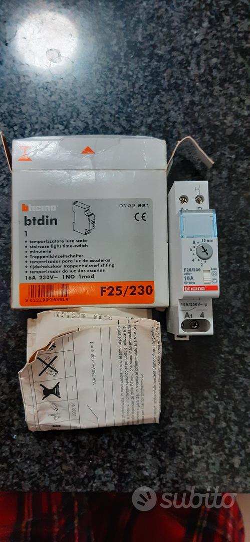 relè luci scale bticino f25/230 - Elettrodomestici In vendita a Pavia