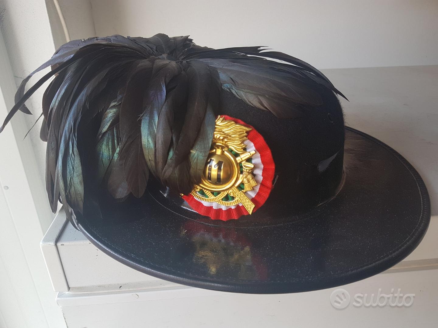 Cappello da Bersagliere ORIGINALE con Piume - Abbigliamento e Accessori ...