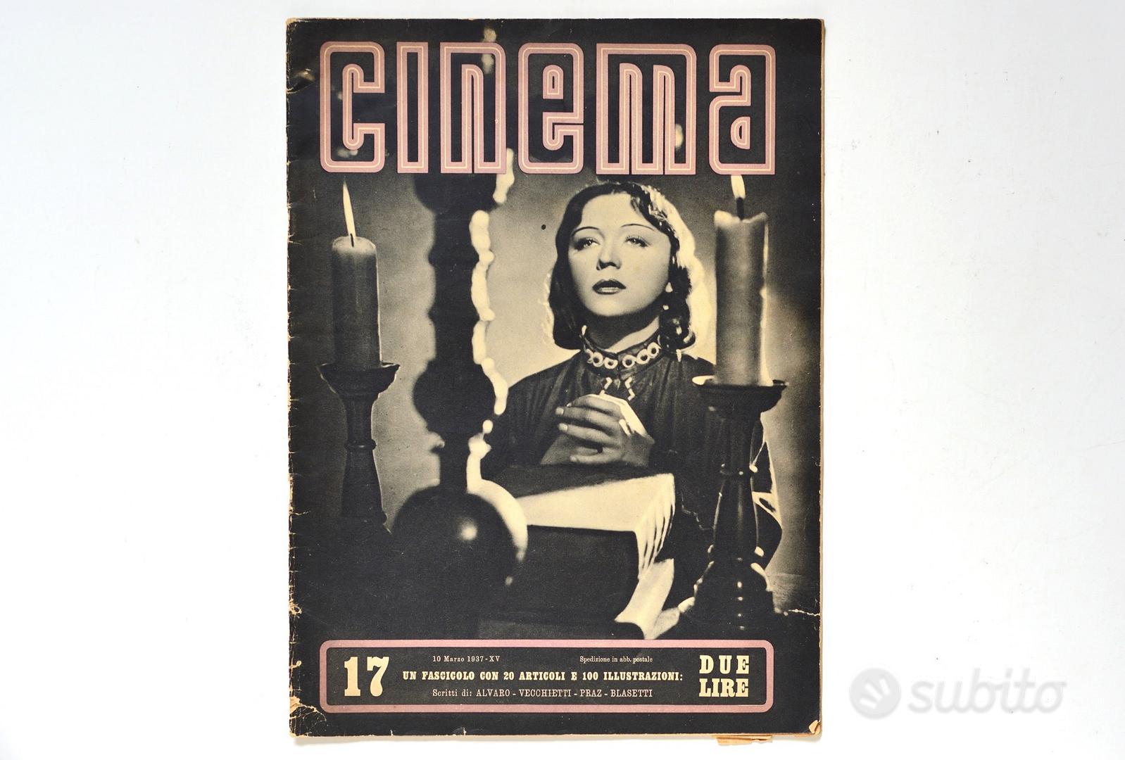 Rivista Cinema, marzo 1937, Alvaro, Praz, Blasetti - Libri e Riviste In ...