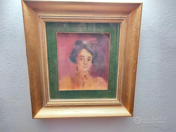 Acquerello(900) Wichimann RITRATTO RAFFAELLA BACCI - Collezionismo In ...