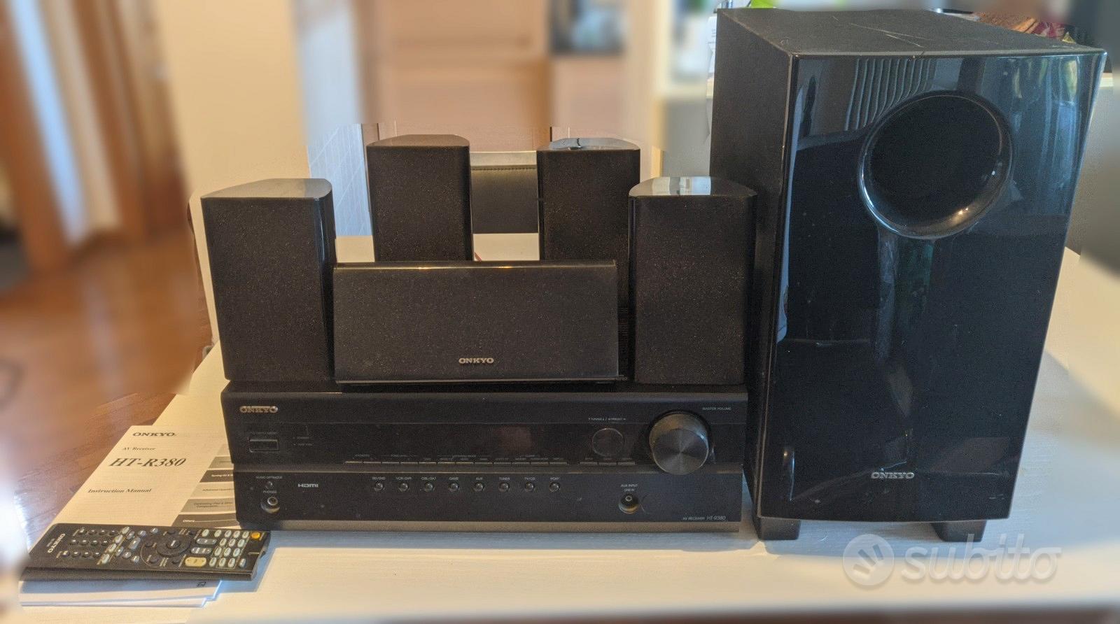 Onkyo HT-R380 Ricevitore + casse 5.1 - Audio/Video In vendita a Roma