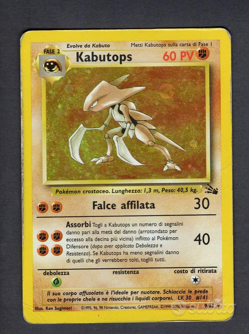 Carta pokemon: Kabutops (holo) - Collezionismo In vendita a Milano