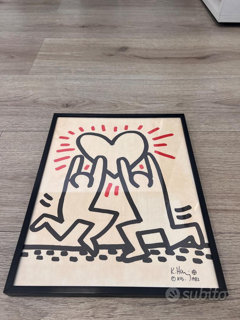 Keith Haring litografia Bayer suite 1982 love - Collezionismo In ...