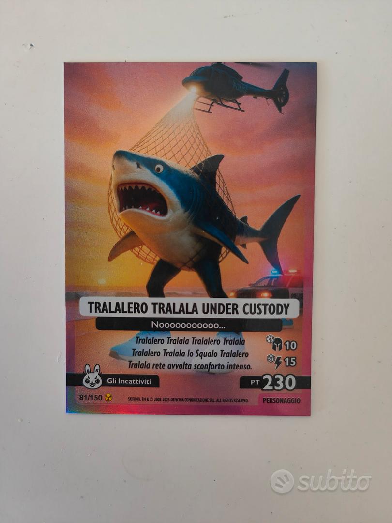 Carta Brainrot Tralalero Tralala Under Custody - Collezionismo In ...