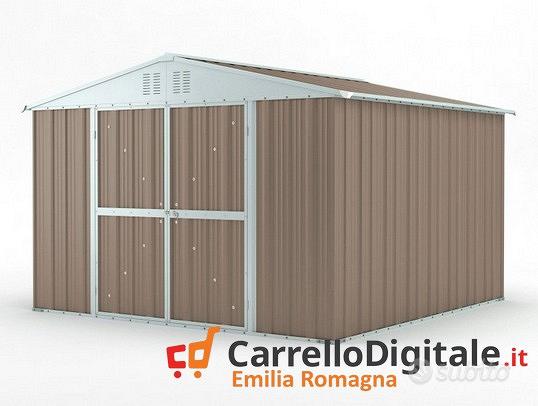 Subito - CarrelloDigitale.it - Box struttura lamiera Acciaio 327x307 tortora - Giardino e Fai da ...