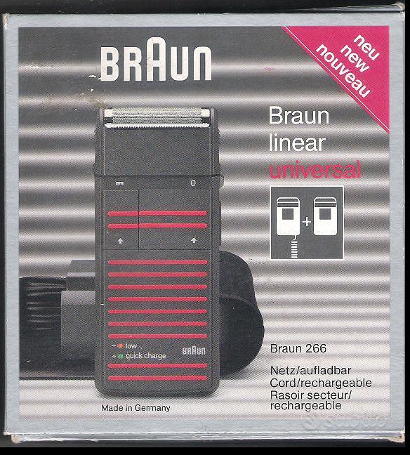BRAUN LINEAR 266 rasoio elettrico vintage anni 80 - Collezionismo In vendita a Torino