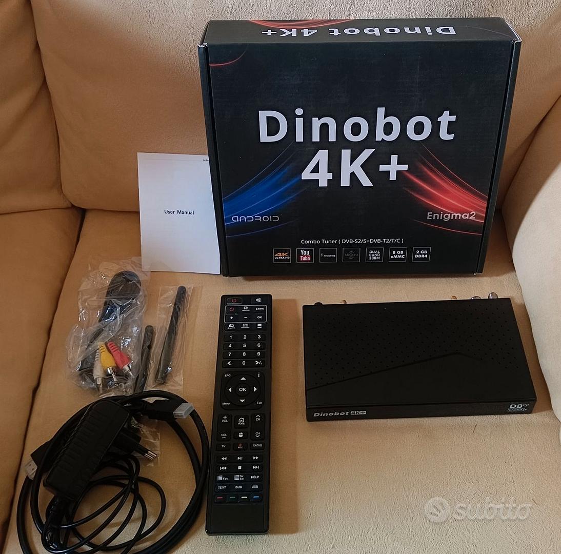 Dinobot 4K+ Decoder SAT+DTT combo Enigma2 Android - Audio/Video In ...