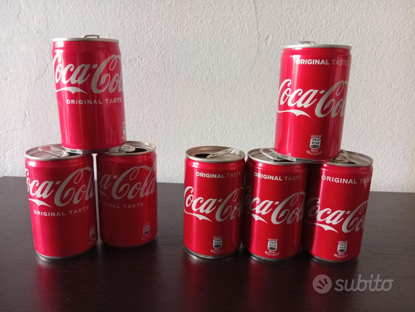 7 lattine mini coca cola vuote 2 tipi - Collezionismo In vendita a Modena
